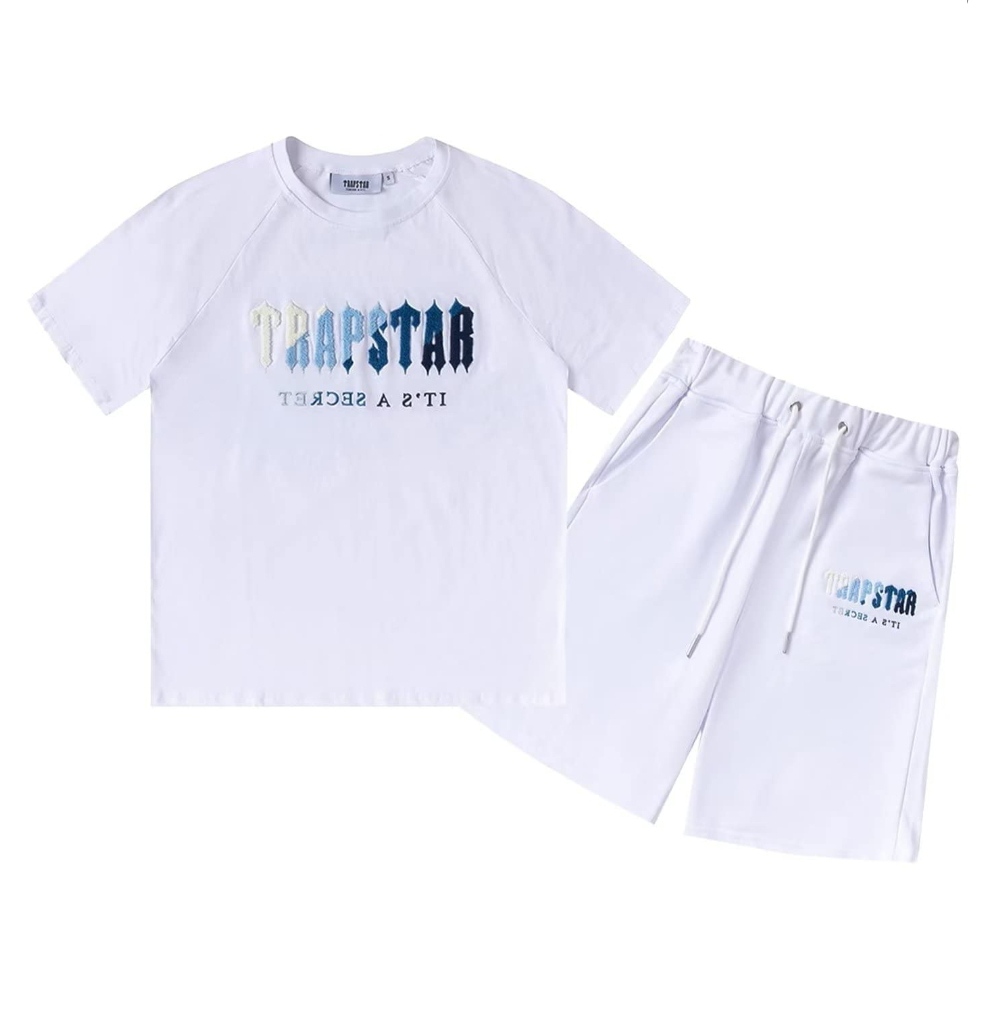 Trapstar Short Set White/Blue - Islas zapas